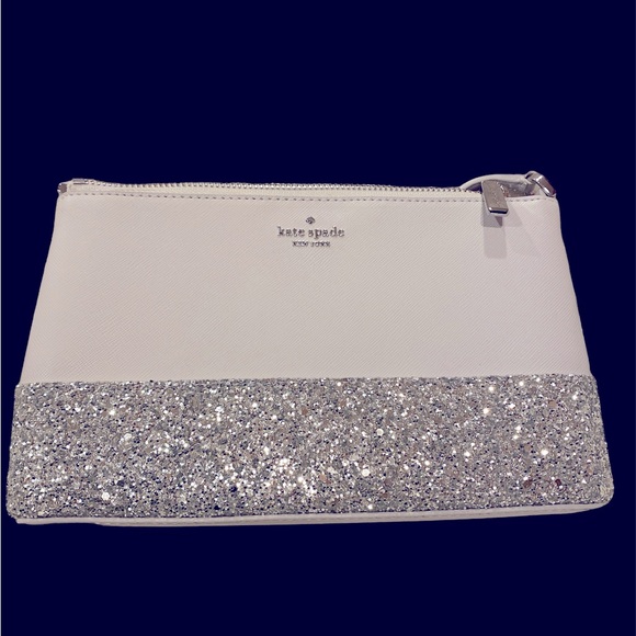 kate spade | Bags | Kate Spade Grey Sparkling Shoulder Bag | Poshmark